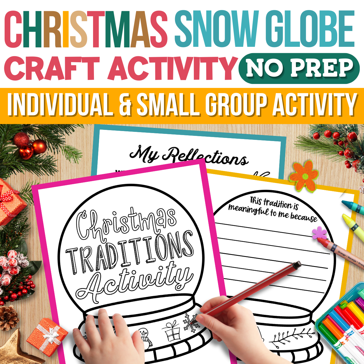 Christmas Winter Counseling Craft Activity – Calm and Joyful Kids