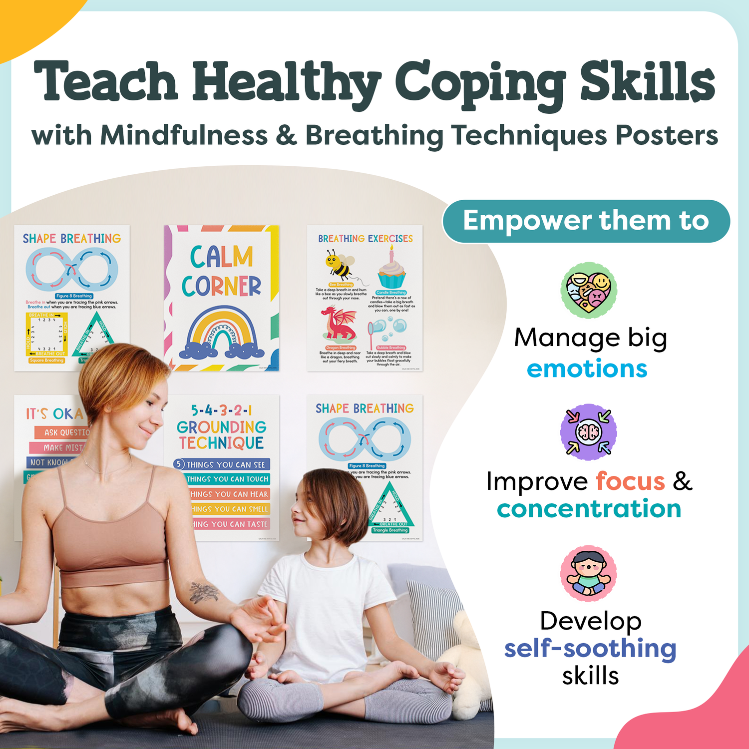 Calm Down Corner Posters – Calm and Joyful Kids